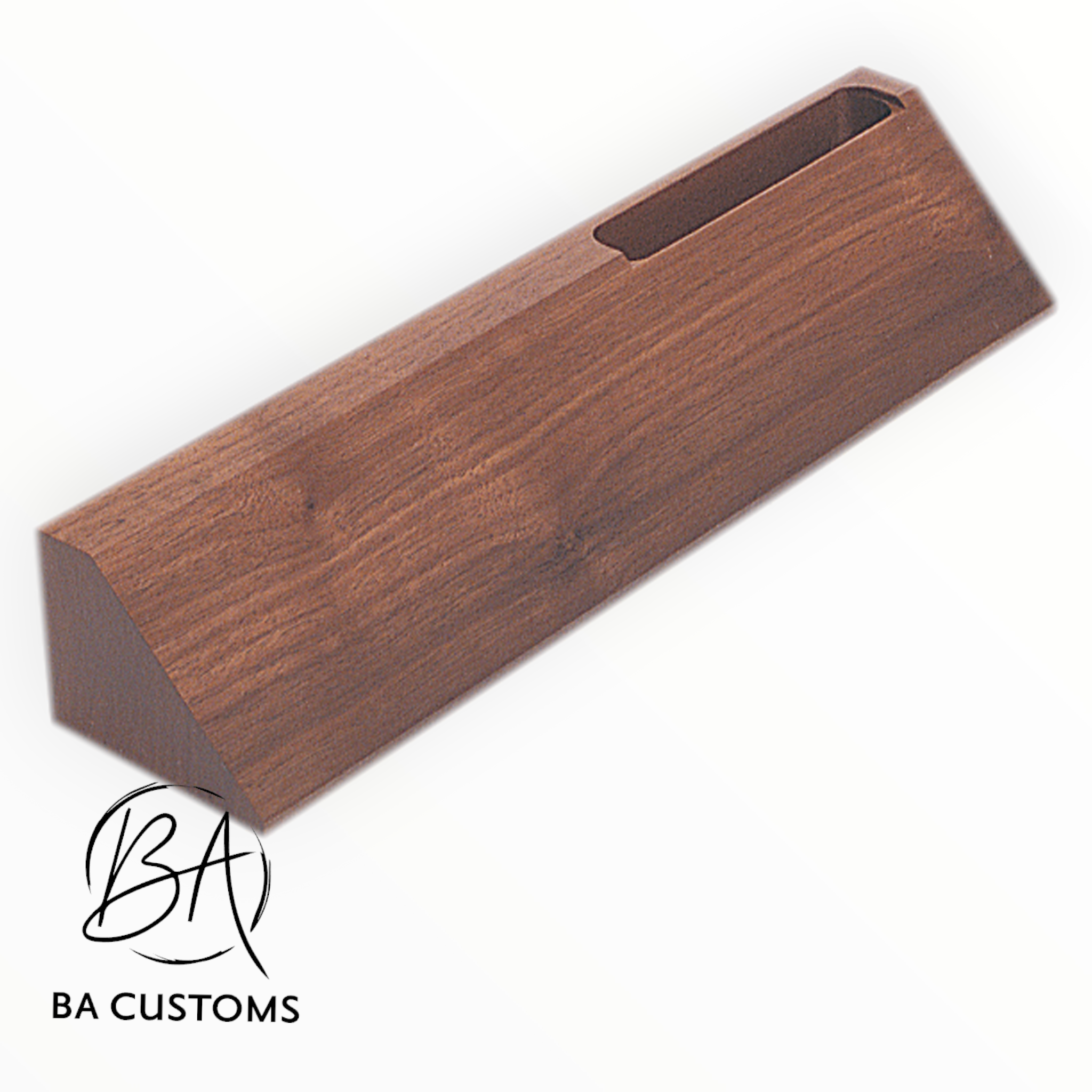 Walnut Desk Wedge – BA Customs Engravings