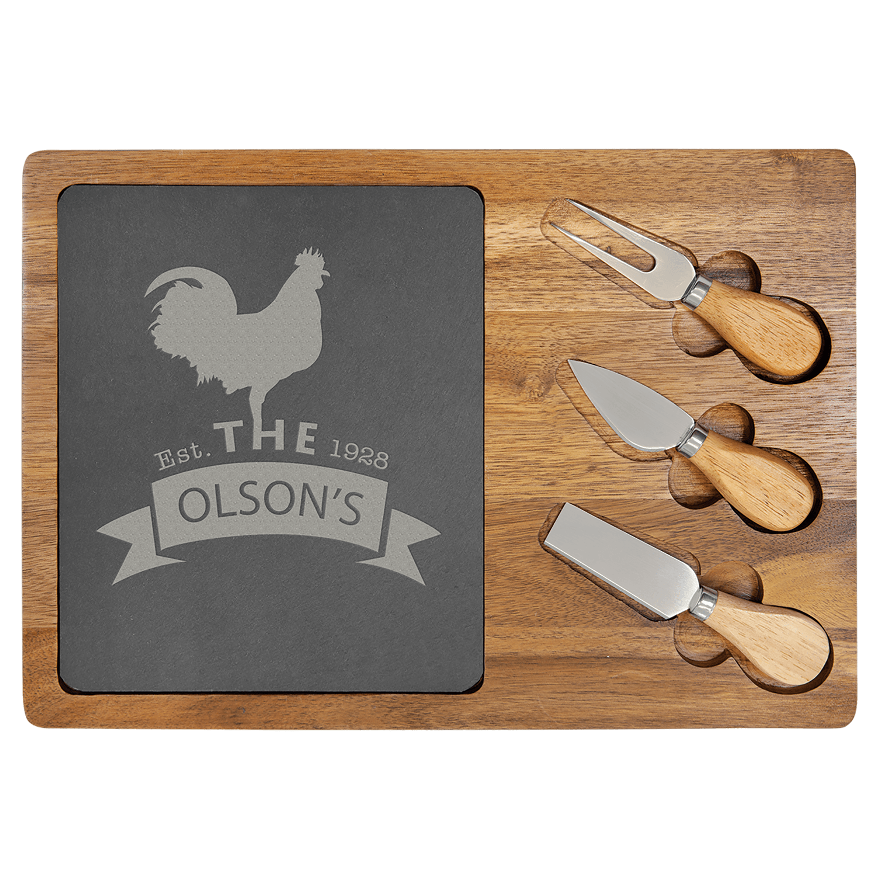 Acacia/Slate Cutting Boards – BA Customs Engravings