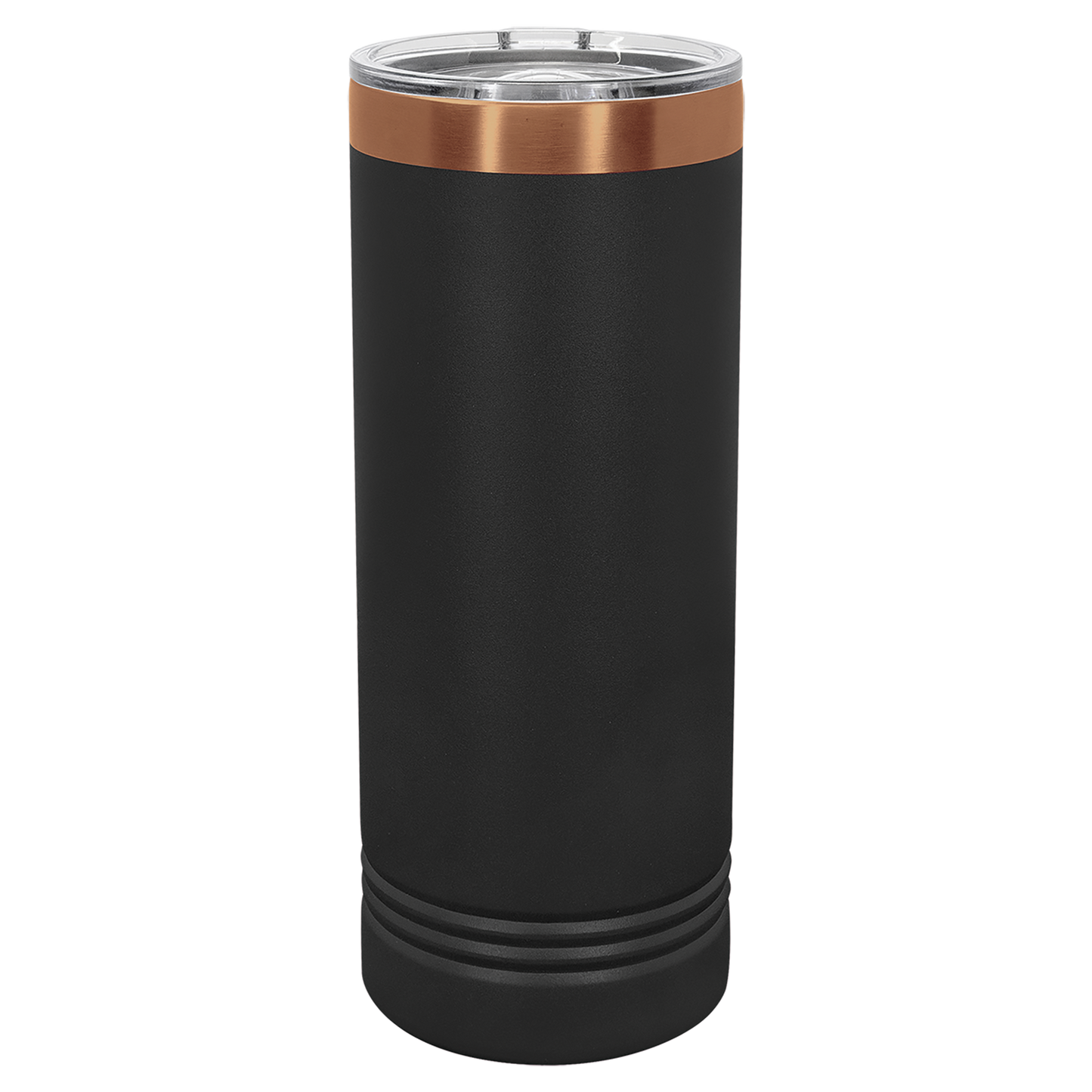 Personalized 22 oz. Black/Rose Gold ION Skinny Tumbler – Custom Gift ...